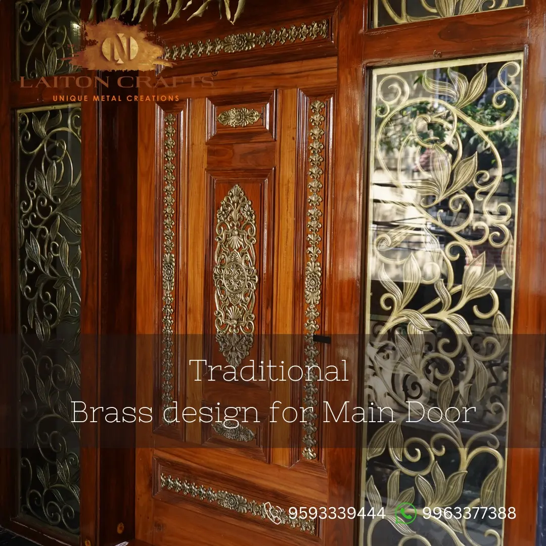 Brass Door Design On Main Door | laiton Crafts Banglore